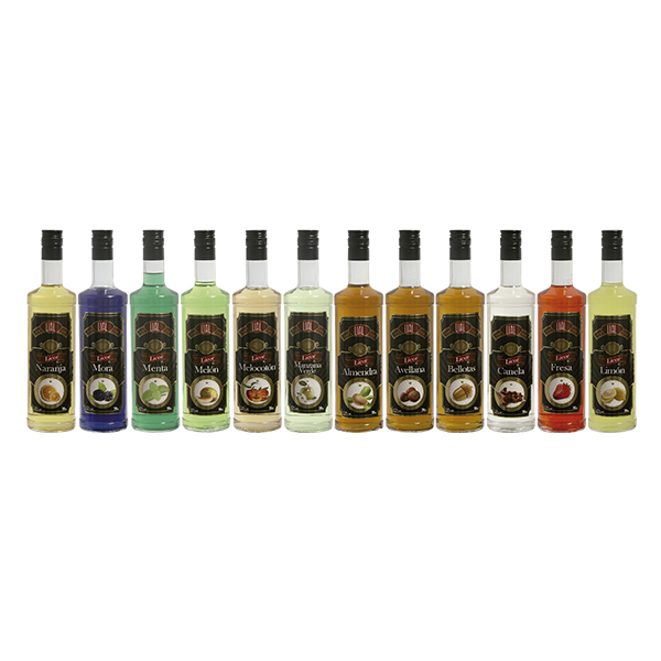 Licores con una elaboración tradicional con 17% vol. alc. 16 sabores ...