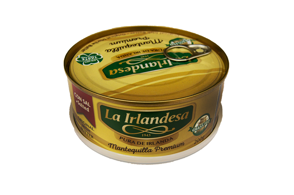 MANTEQUILLA LATA 200G CON SAL LA IRLANDESA | Grupo Gourmets