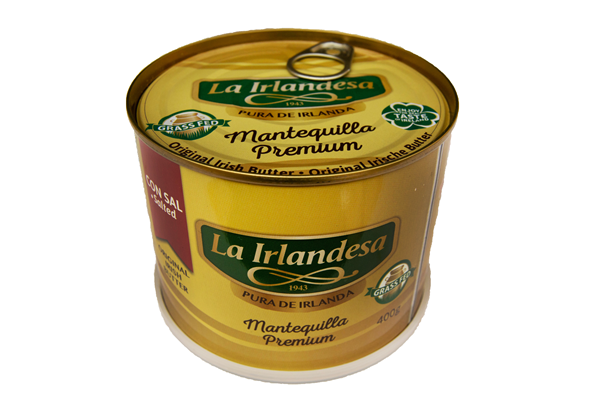 MANTEQUILLA LATA 400g CON SAL LA IRLANDESA | Grupo Gourmets