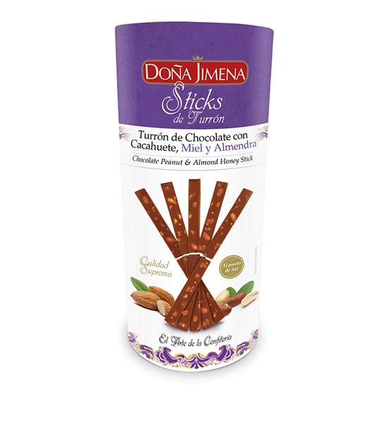 STICKS TURRÓN DE CHOCOLATE CON CACAHUETE, MIEL Y ALMENDRA | Grupo Gourmets