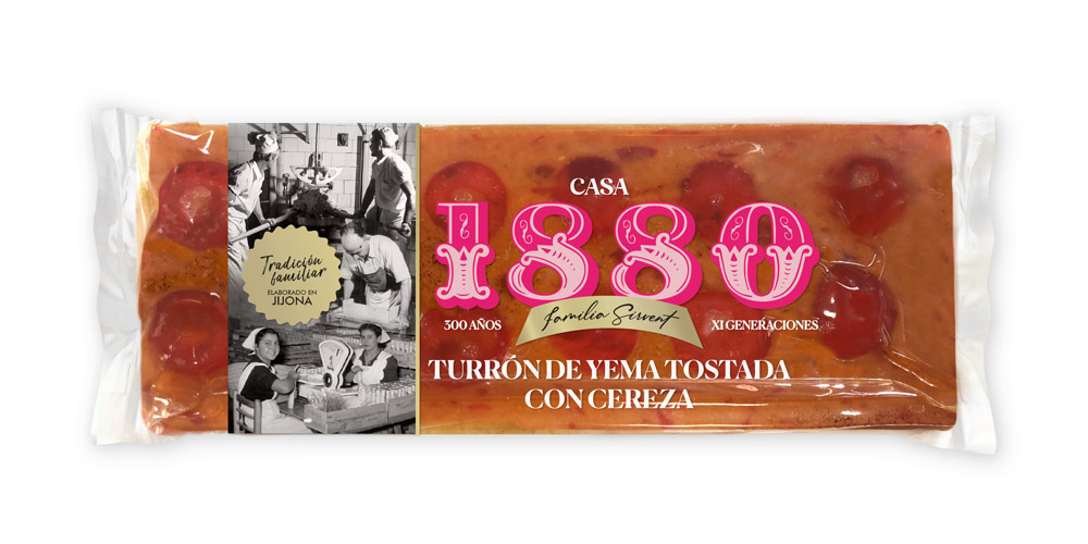 TURRÓN DE YEMA TOSTADA CON CEREZA RILSAN | Grupo Gourmets