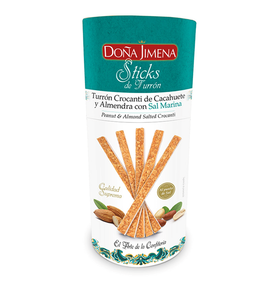 STICKS TURRÓN CROCANTI DE CACAHUETE Y ALMENDRA CON SAL MARINA | Grupo ...