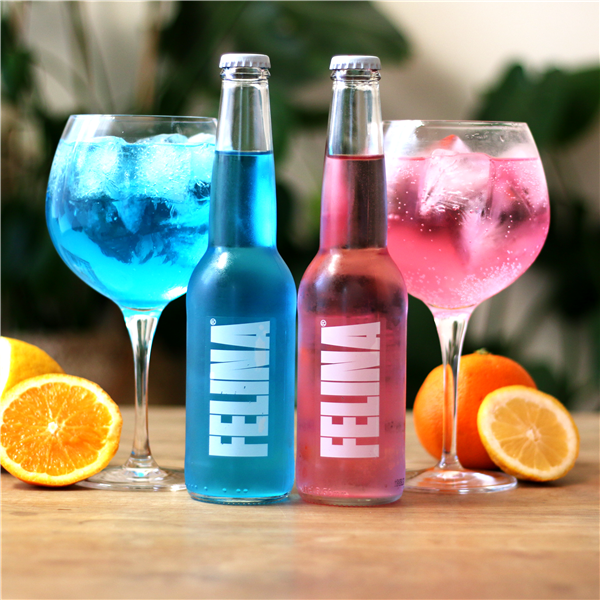 FELINA. Refresco natural con 5% alcohol, bajo en calorías, sin azúcar ...