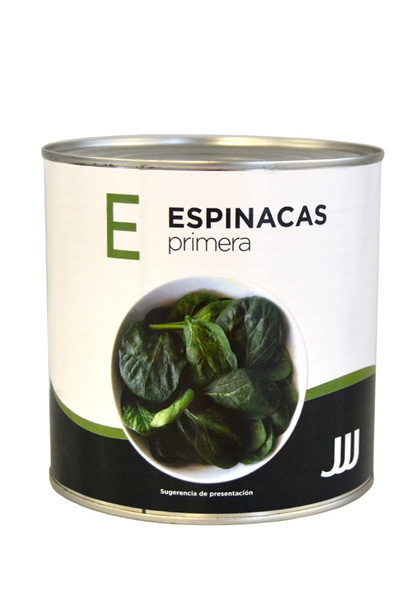 Espinacas al natural lata 3kg | Grupo Gourmets